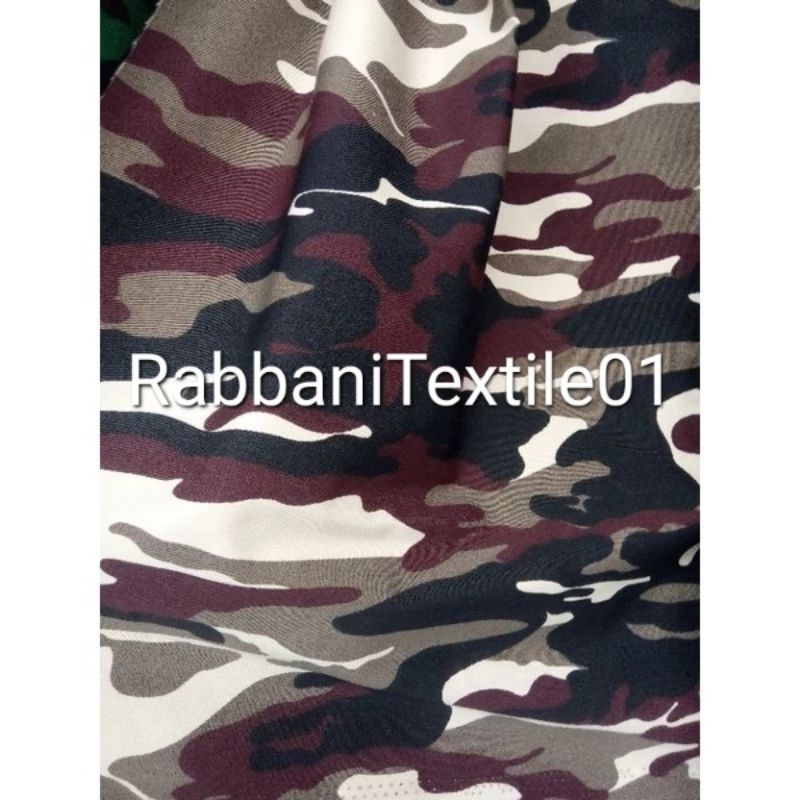 Jual bahan kain Twill TR motif loreng FKPPI bisa ecer dan roll | Shopee ...