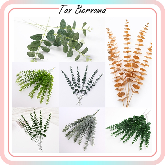 Jual Bunga Daun Eucalyptus Artificial Bunga Dollar Daun Dollar ...