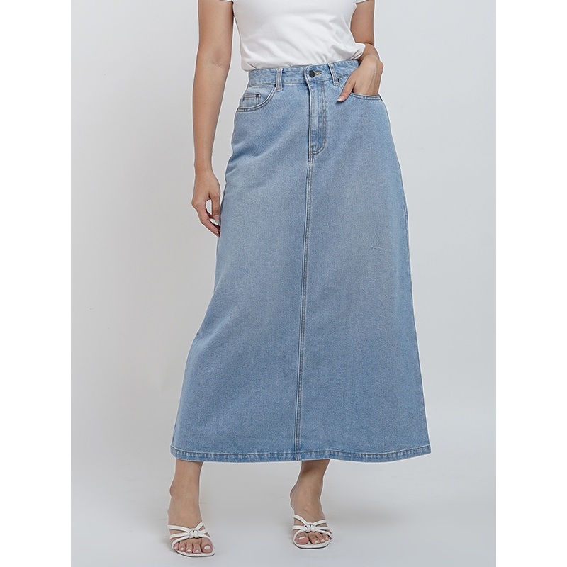 Jual DUST Rok Luny Light Blue (D. 21109) | Shopee Indonesia