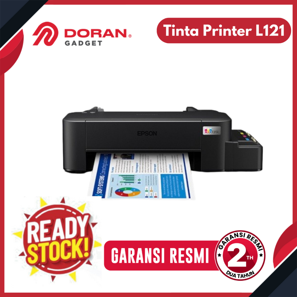 Jual Epson L121 EcoTank A4 Ink Tank Printer Fast Printing Printer Only Include Tinta - Garansi ...