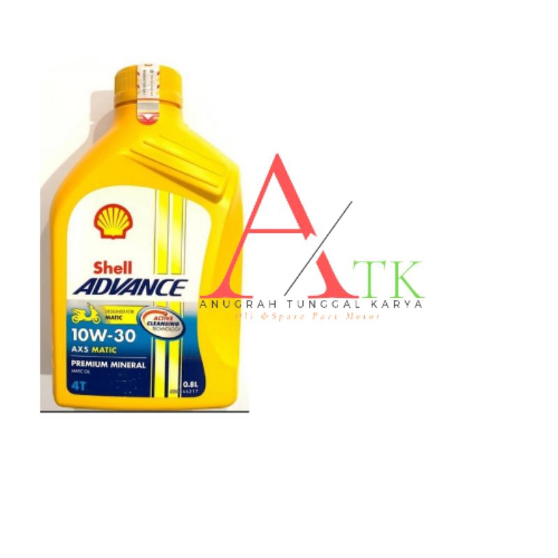 Jual Oli Shell Advance AX5 10W-30 Matic [0.8L) | Shopee Indonesia