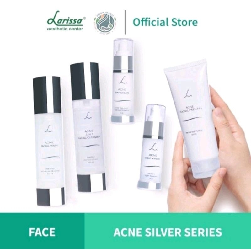 Jual LARISSA ACNE SILVER SERIES 《Free Gift 》- Paket skincare untuk ...