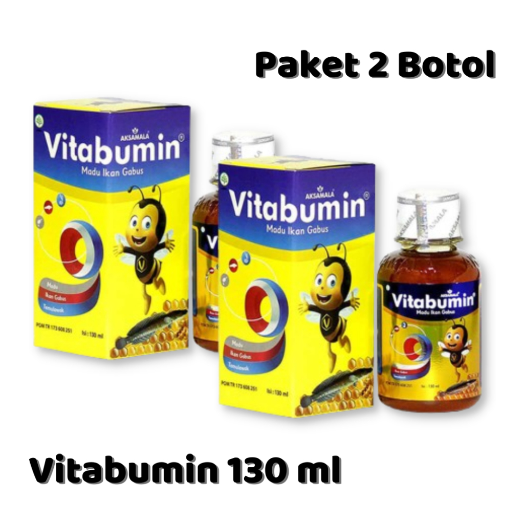 Jual [ PAKET 2 BOTOL ] Vitabumin 130ml Penambah Nafsu Makan Anak Tumbuh Kembang Anak | Shopee ...