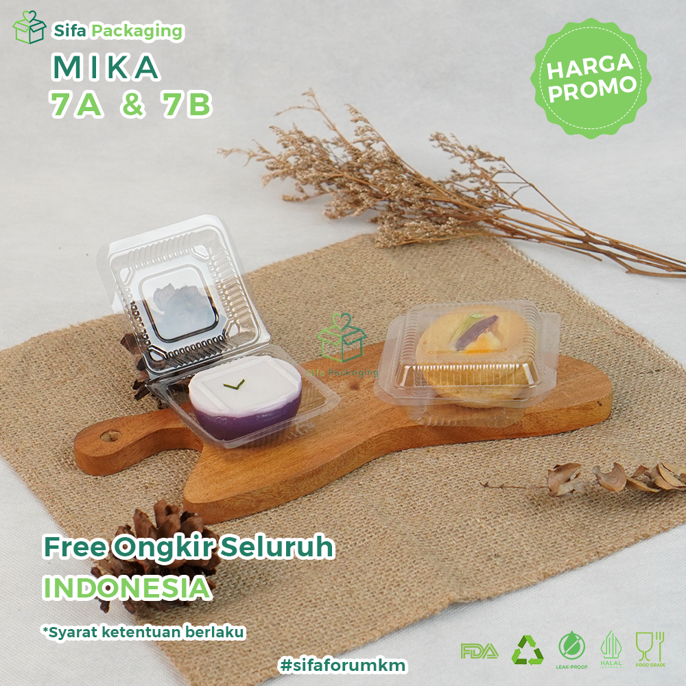 Jual Mika Plastik 7A 7B Kotak Kecil Isi 100 Pcs Kemasan Plastik Sekali ...
