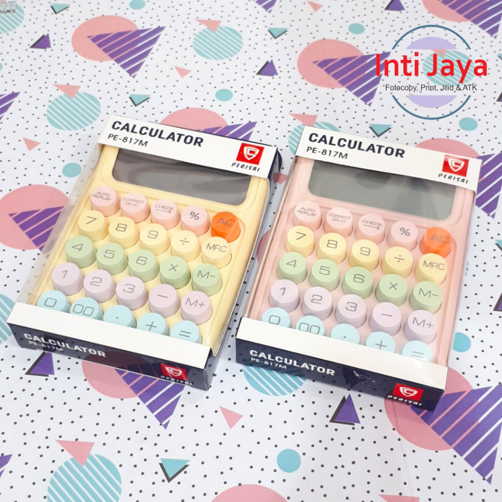Jual Kalkulator Perisai Tombol Besar PE-817M | Shopee Indonesia