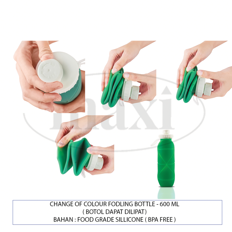 Jual BOTOL LIPAT SILIKON / BOTOL MINUM LIPAT SILLICONE / BOTOL SILIKON ...