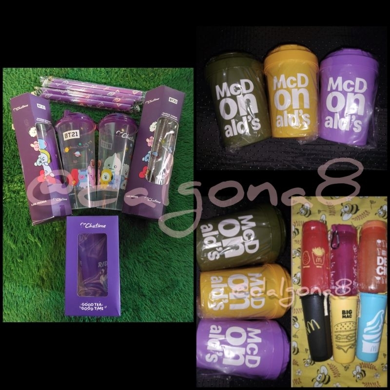 Jual Tumbler McD Tumbler Chatime BT21 botol Colorful bottle McDonald ...