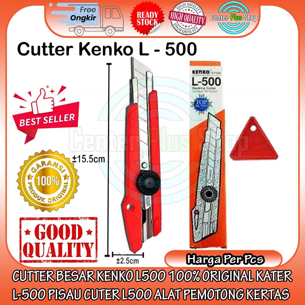 Jual CUTTER BESAR KENKO L500 KATER L-500 PISAU CUTER L 500 ALAT ...