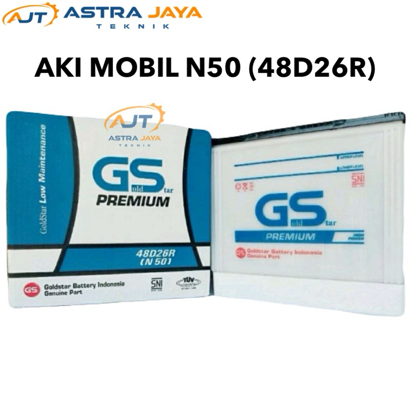 Jual Aki Mobil GS Premium N50 (50Ah) Accu Nissan Terrano, Serena, Toyota Kijang | Shopee Indonesia