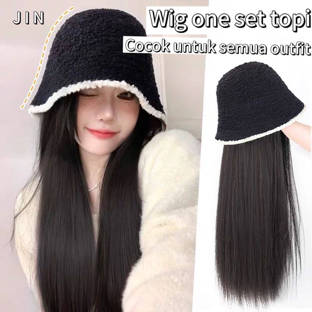 Jual MAYNOR / AKSESORIS RAMBUT/WIG TOPI/TOPI BUCKET HATS /wig korean ...
