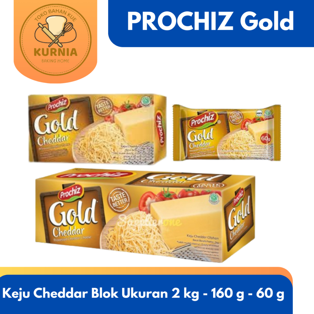 Jual PROCHIZ GOLD KEJU CHEDDAR BLOK ukuran 2 kg | Shopee Indonesia