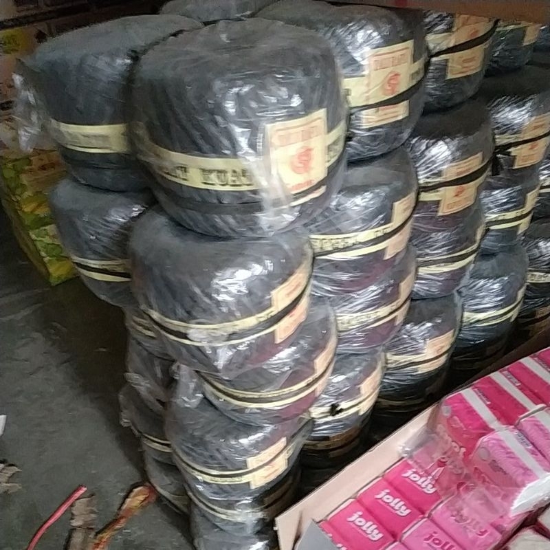 Jual tali rafia hitam roll 1 kg | Shopee Indonesia