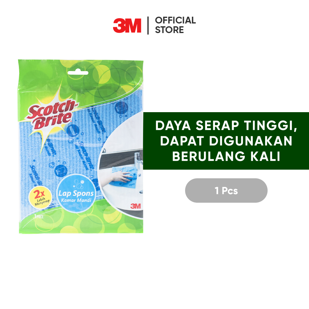 Jual 3M™ Scotch-Brite® Lap Spons Kamar Mandi, Daya serap tinggi dan ...