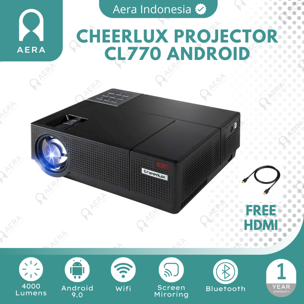 Jual CL770 ANDROID | Proyektor Cheerlux CL770 Android 4000 Lumens Full ...