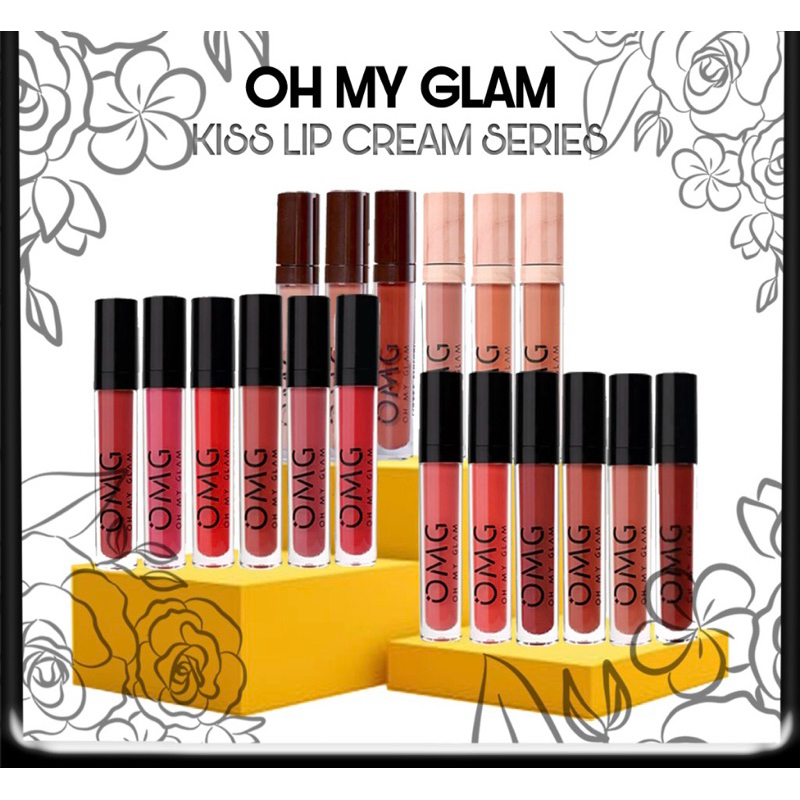 Jual OMG Oh My Glam Matte Kiss Lip Cream 3.5gr | Shopee Indonesia