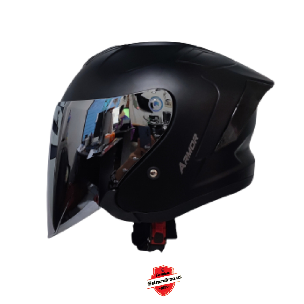 Jual Helm JS ARMOR Solid Premium Half Face Original SNI | Shopee Indonesia