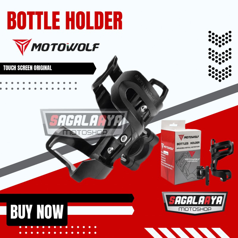 Jual Bottle Holder Motowolf Tempat Botol Minum Untuk Motor Dan sepeda ...
