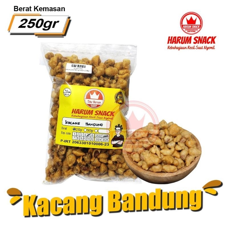 Jual KACANG BANDUNG 250 Gram [Harum Snack Official] | Shopee Indonesia