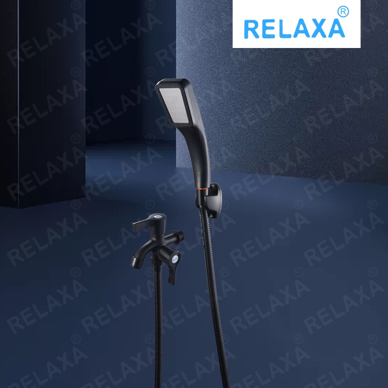 Jual SATU SET Shower Mandi Hitam/Silver Premium Kepala shower mandi ...