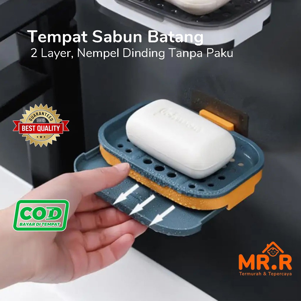 Jual Wadah Sabun Tempel Kuat Tebal Magic Hook Holder Tempat Sabun ...