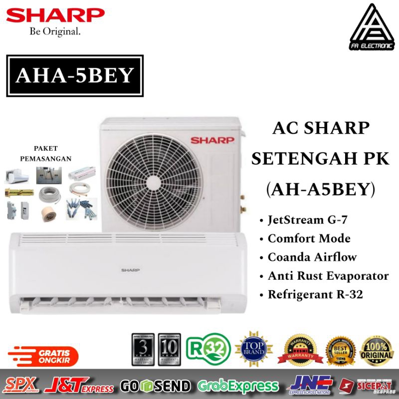 Jual AC SHARP 1/2 PK AH-A5BEY | Shopee Indonesia