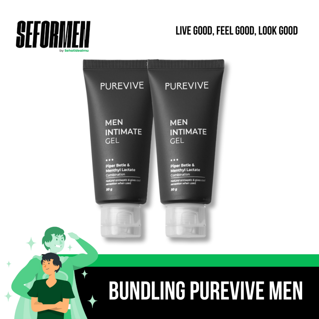 Jual Purevive Bundling 2 Tube Men Intimate Gel Mencerahkan Area Mr. P ...