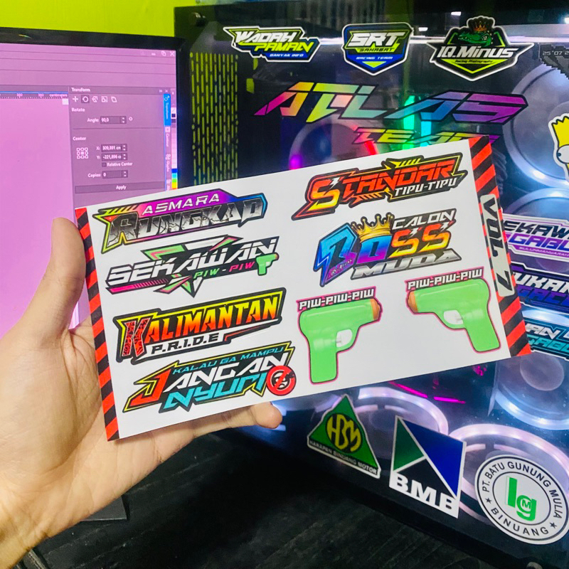 Jual Stiker/sticker VOL7 Viral Kata Racing Keren | Shopee Indonesia