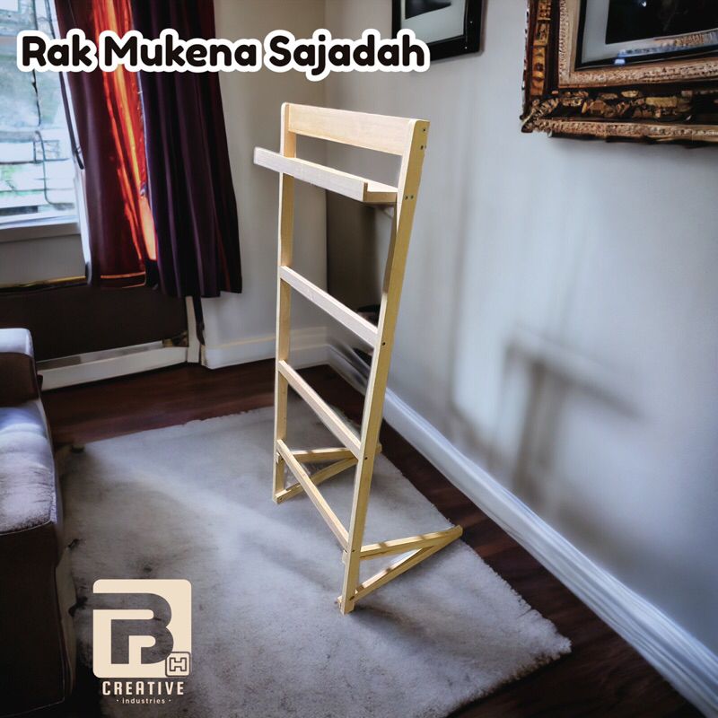 Jual Rak Mukena dan Sajadah Rak Handuk Kayu Gantungan Baju | Shopee ...