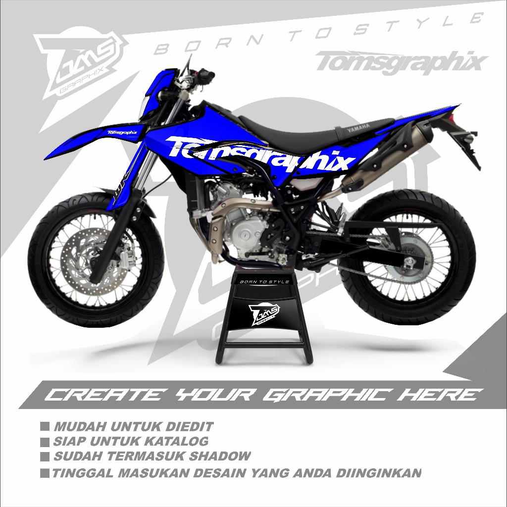 Jual mockup decal trail, mockup trail WR155 | Shopee Indonesia