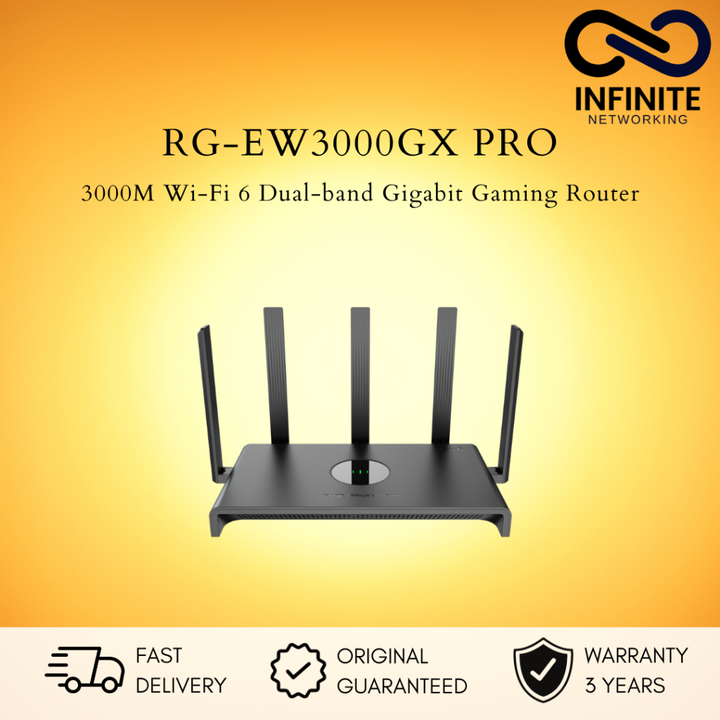 Jual RG-EW3000GX PRO RUIJIE REYEE 3000M Wi-Fi 6 Dual Band Gigabit ...