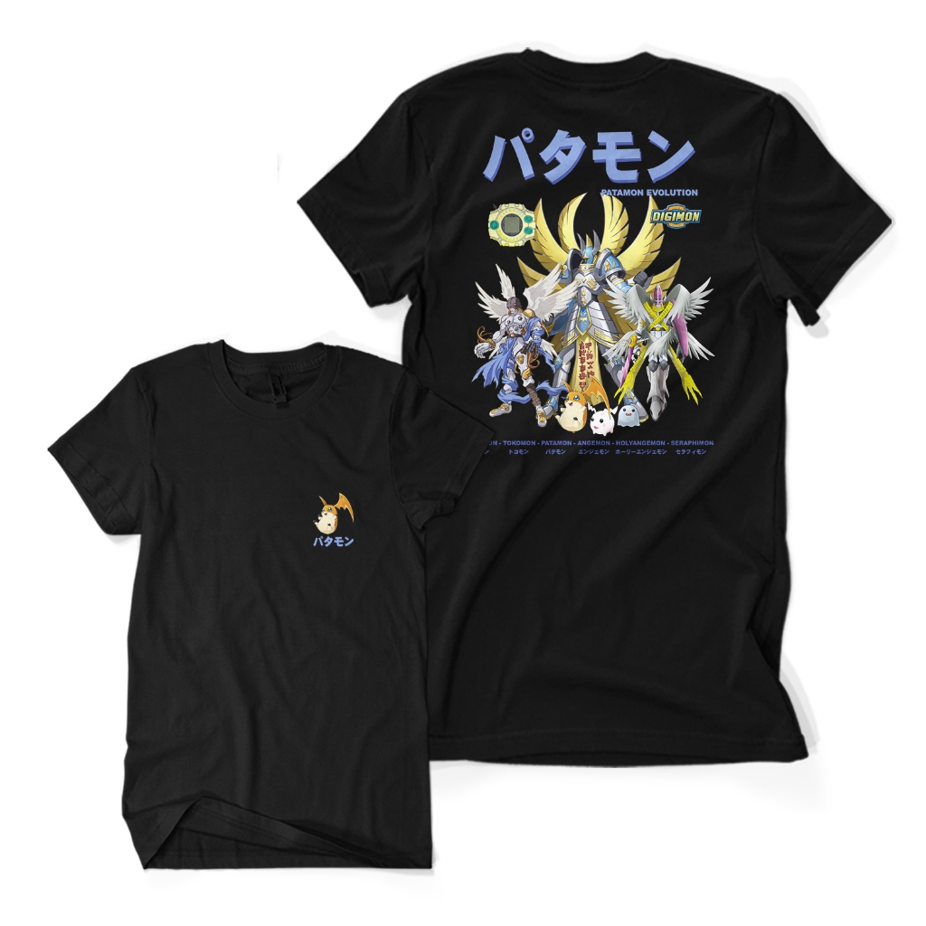 Jual Kaos Distro Premium PATAMON EVOLUTION - Baju DIGIMON ADVENTURE ...