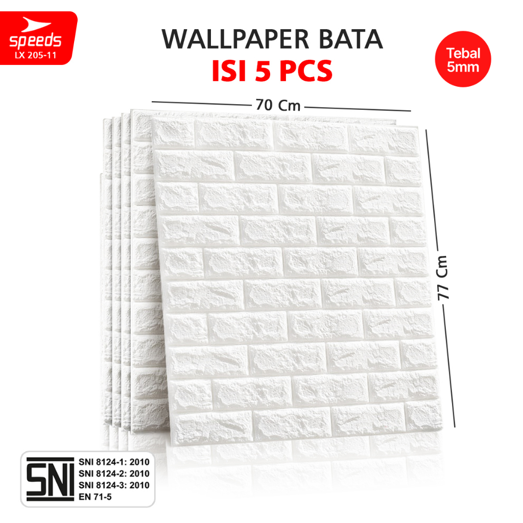 Jual SPEEDS SNI Wallpaper Dinding 3D Foam Stiker Peredam Udara Dan ...