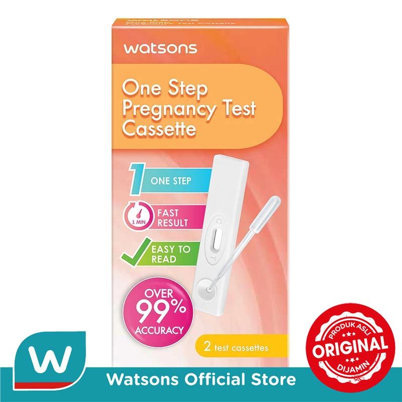 Jual WATSONS One Step Pregnancy Test Cassette 2'S | Shopee Indonesia