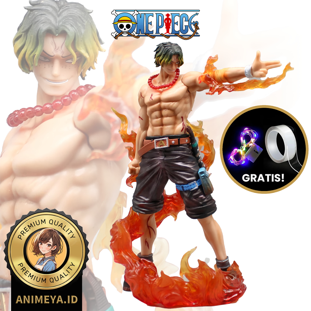 Jual ACTION FIGURE ONE PIECE PORTGAS D. ACE FLAME PISTOL SHOOT STUDIO ...