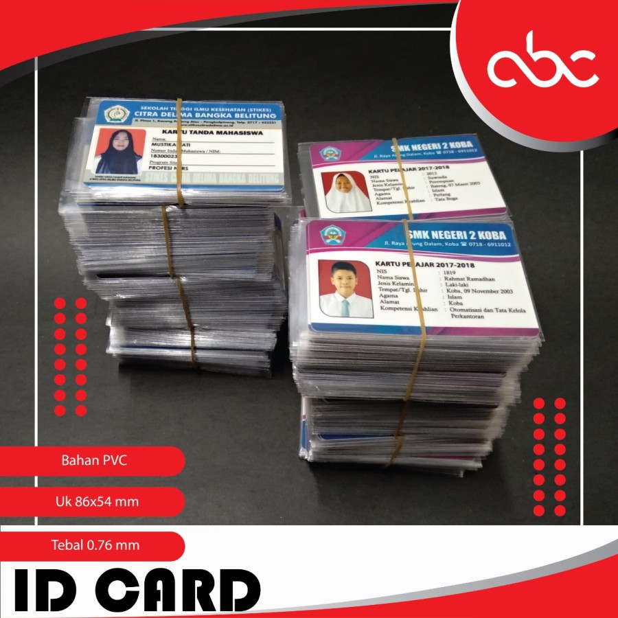 Jual Cetak Custom ID Card PVC Kartu Member | Shopee Indonesia