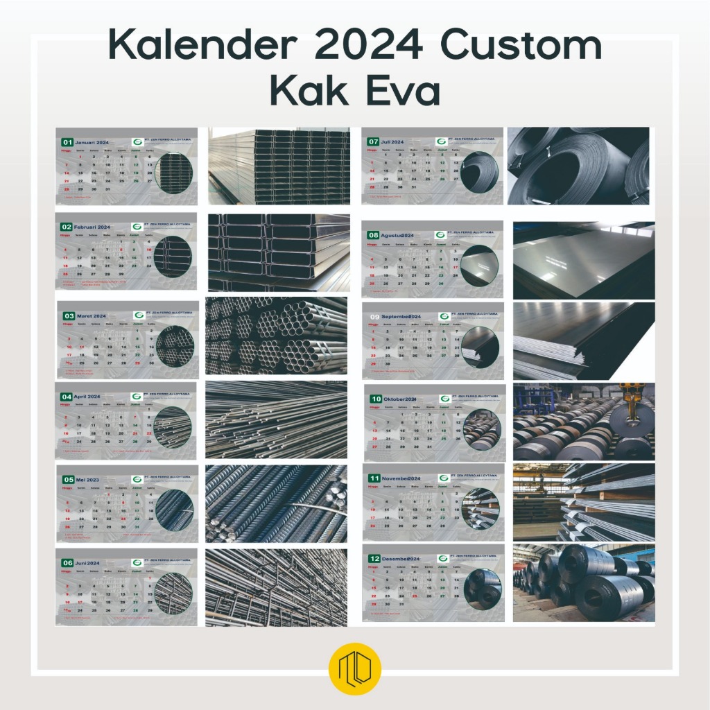 Jual KALENDER CUSTOM 2024 KAK EVA | Shopee Indonesia