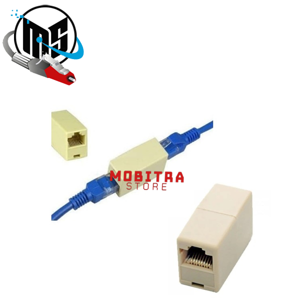 Jual Barel UTP Konektor RJ45 Penyambung Dua Konektor RJ-45 - Cream ...