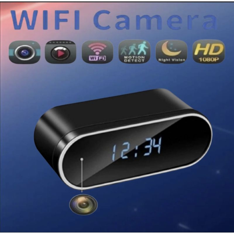Jual SPY CAM IP CAMERA KAMERA INTAI CCTV JAM MEJA WIFI CLOCK | Shopee ...