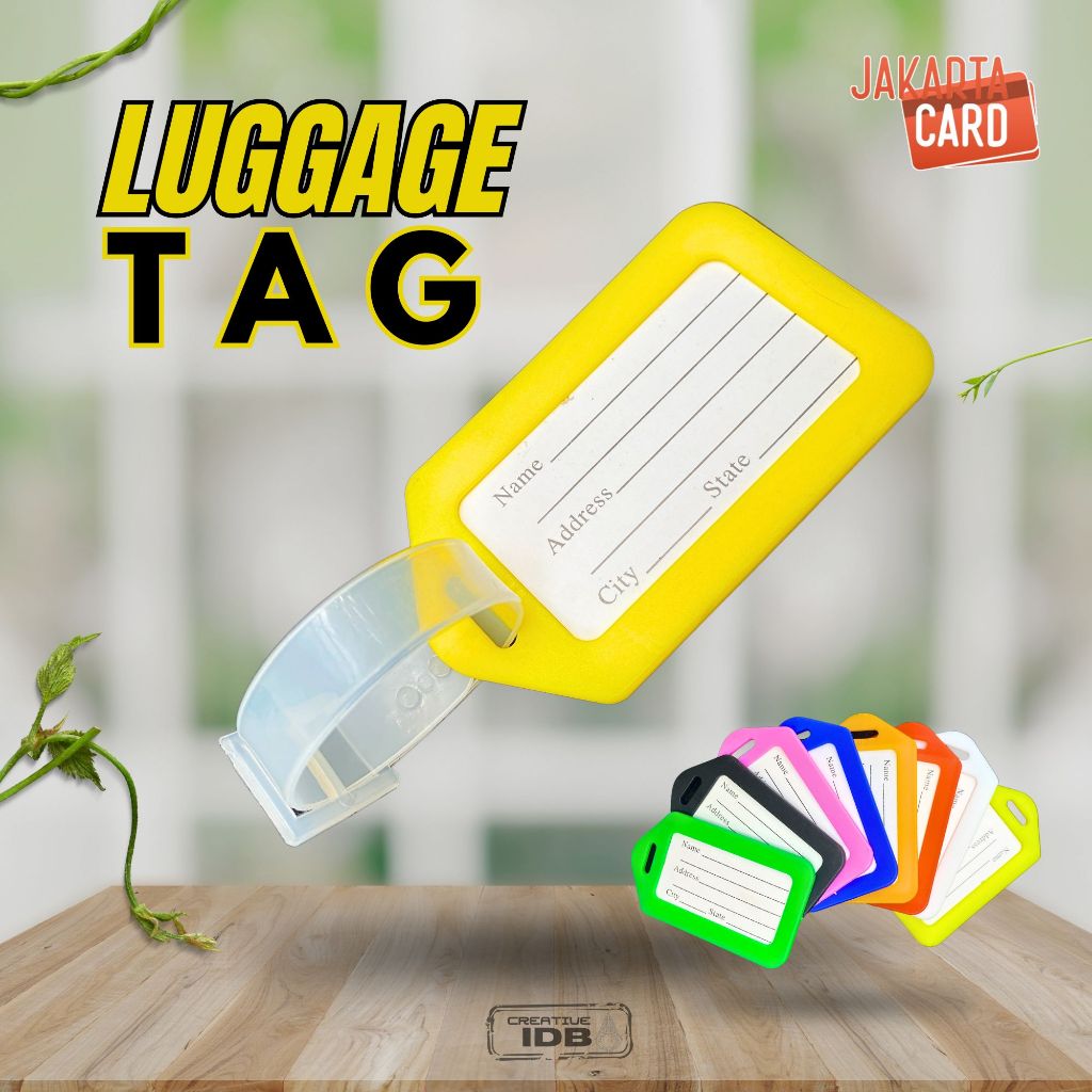 Jual luggage tag gantungan Koper Tas Label Nama name tage Bahan Plastik ...