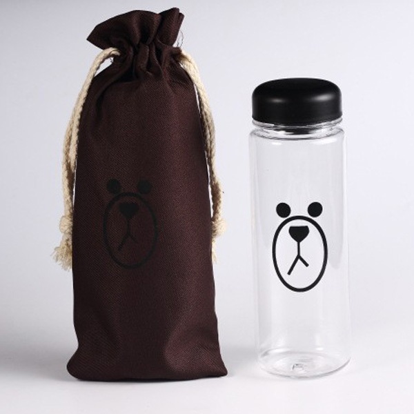 Jual Botol Minum Eco-Friendly My Bottle Motif Beruang With Pouch Bag ...