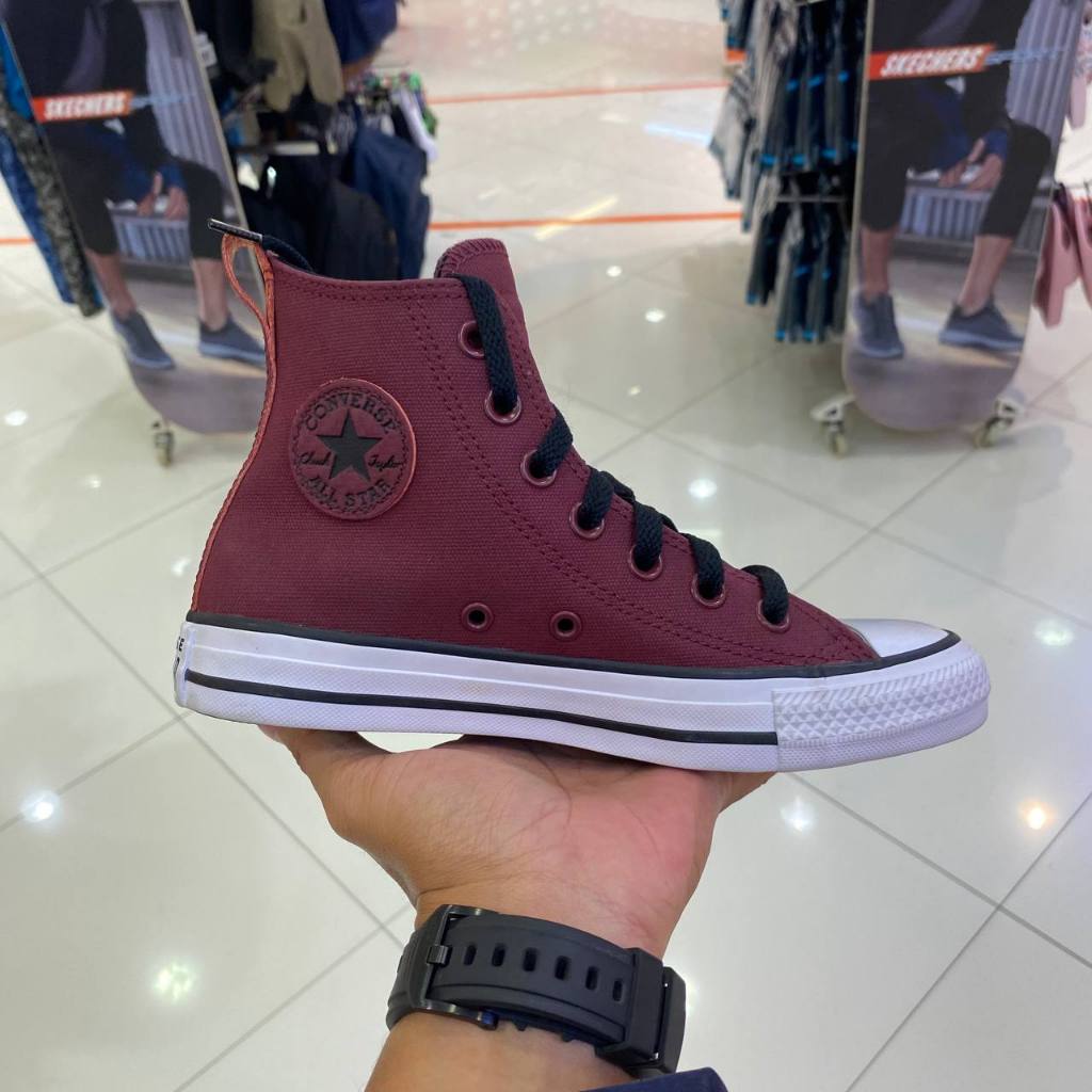 Jual CONVERSE CTAS HIGH MAROON WOMEN ORIGINAL | Shopee Indonesia