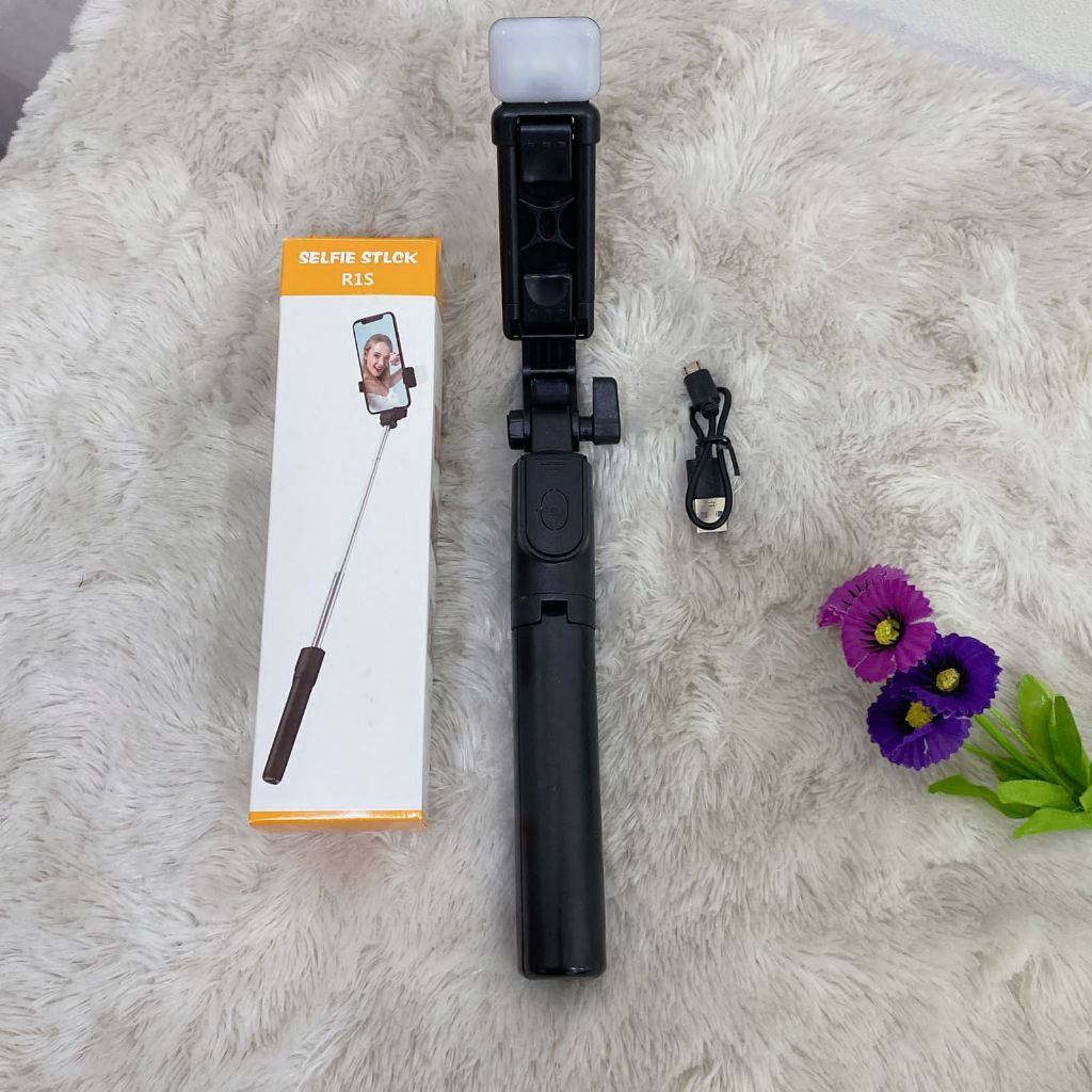 Jual TONGSIS R1S SELFIE STICK TRIPOD BLUETOOTH TOMSIS REMOT | Shopee ...