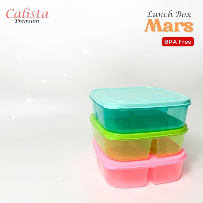 Jual LUNCH BOX MARS CALISTA / KOTAK BEKAL / KOTAK MAKAN | Shopee Indonesia
