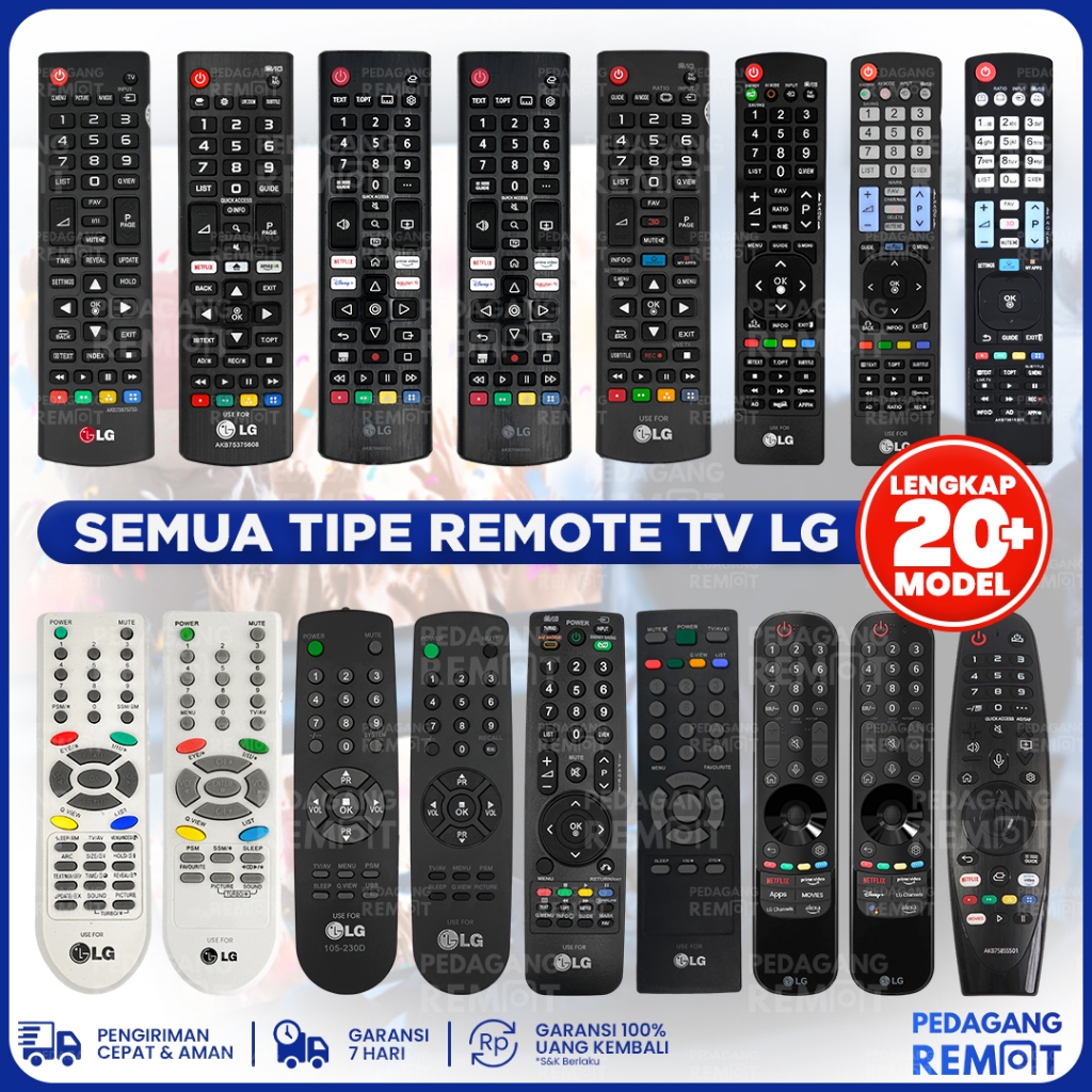 Jual REMOT REMOTE TV LG LCD LED SMART TV TABUNG ORIGINAL | Shopee Indonesia