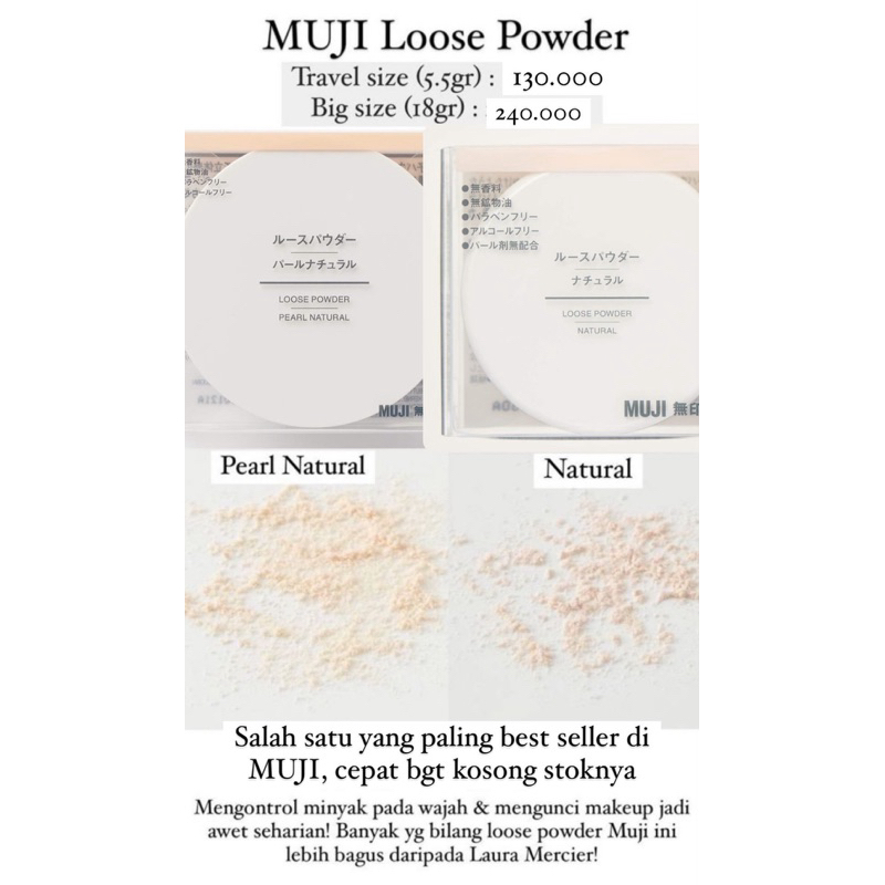 Jual MUJI LOOSE POWDER | Shopee Indonesia