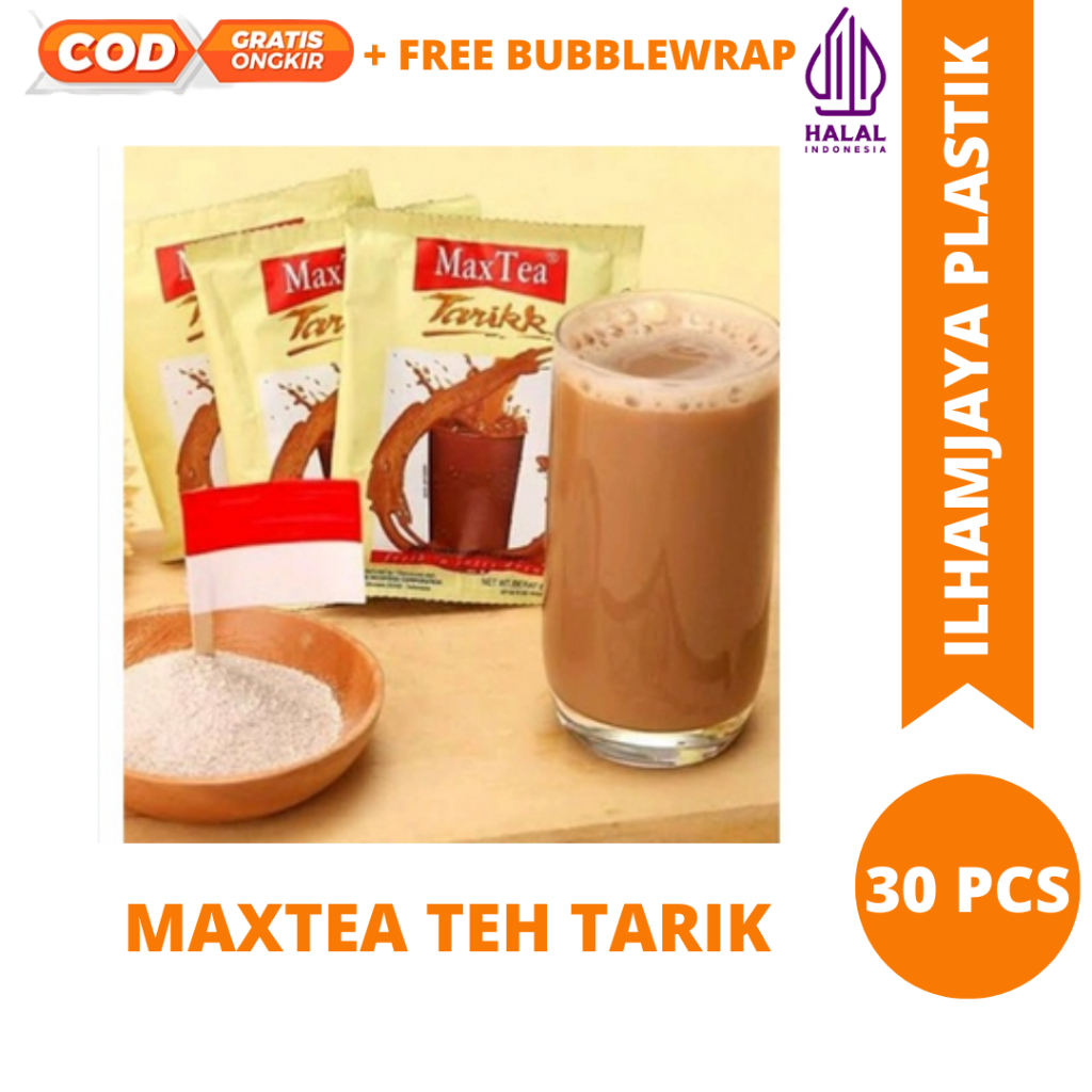 Jual MAXTEA TEH TARIK isi 30 pcs / max tea teh tarik | Shopee Indonesia