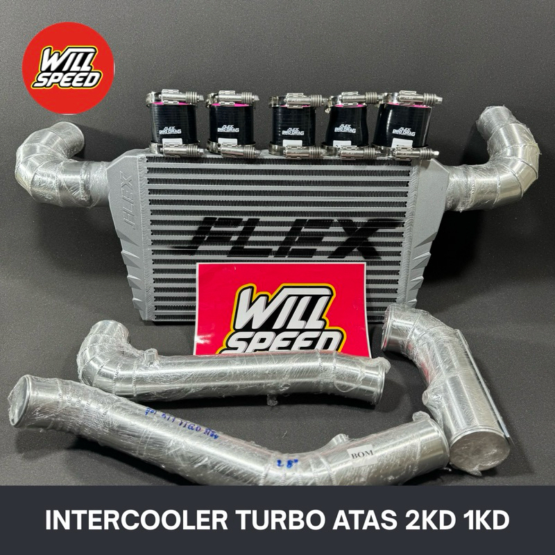 Jual INTERCOOLER BIG CORE FLEX FORTUNER INNOVA 2KD HILUX 1KD VNT TRD ...