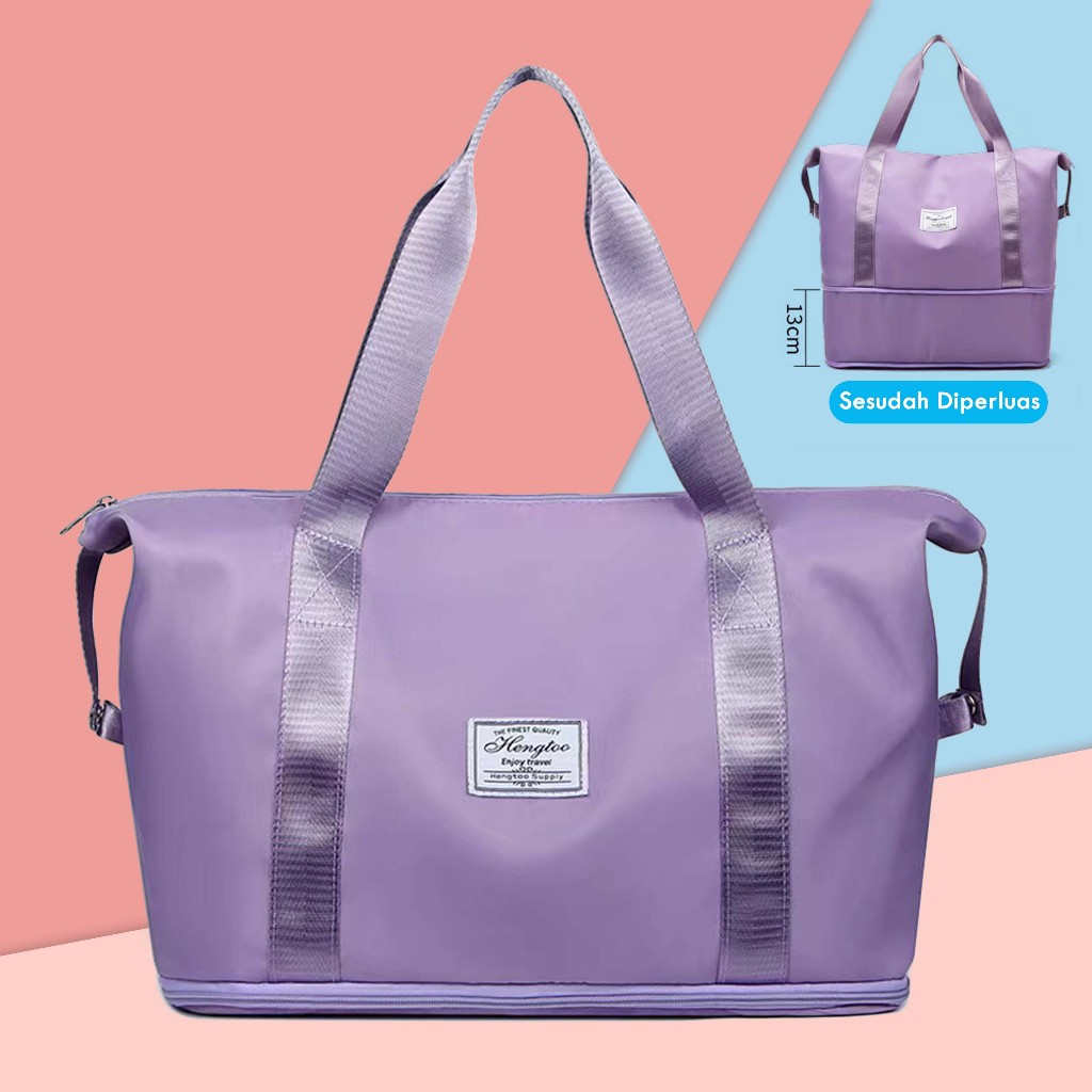 Jual Tas gym Tas Travel Besar Lipat Hand Carry Organizer Koper Travel ...