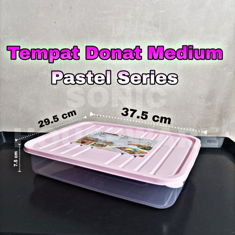 Jual Tempat Donat Donatsu Medium Pastel Series Kotak Donat Box Donat ...