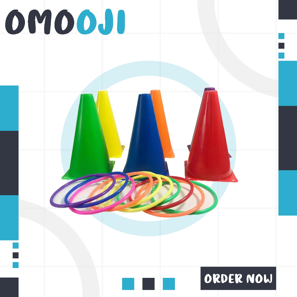 Jual Omooji - Lempar Cincin CONE KERUCUT PLUS RING LATIHAN OLAHRAGA ...